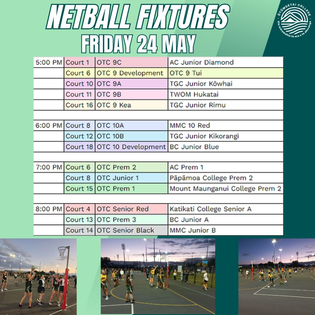 Sports News Roundup 24 May 2024 - Otumoetai College